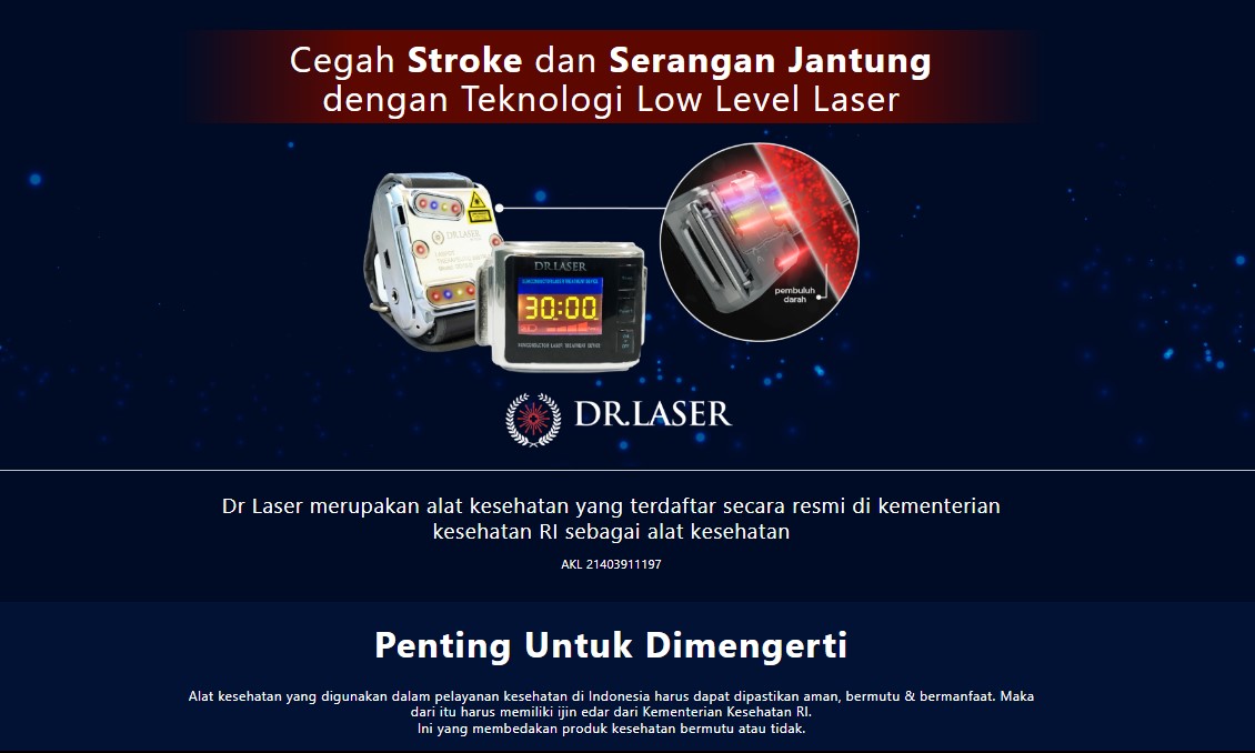 Promo DR LASER PERFECT 10 PLUS + LASER PAD ORIGINAL GOGOMALL - MEMBANTU ...