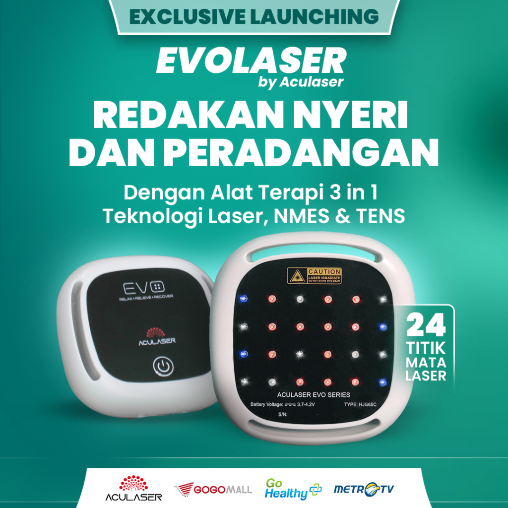 EVOLASER – Alat Terapi Laser Portable Membantu Meredakan Nyeri Otot ...